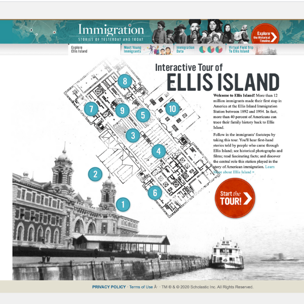 Interactive Tour of Ellis Island – Games & Learning