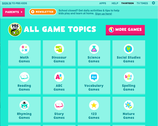PBS Kids – Games & Learning