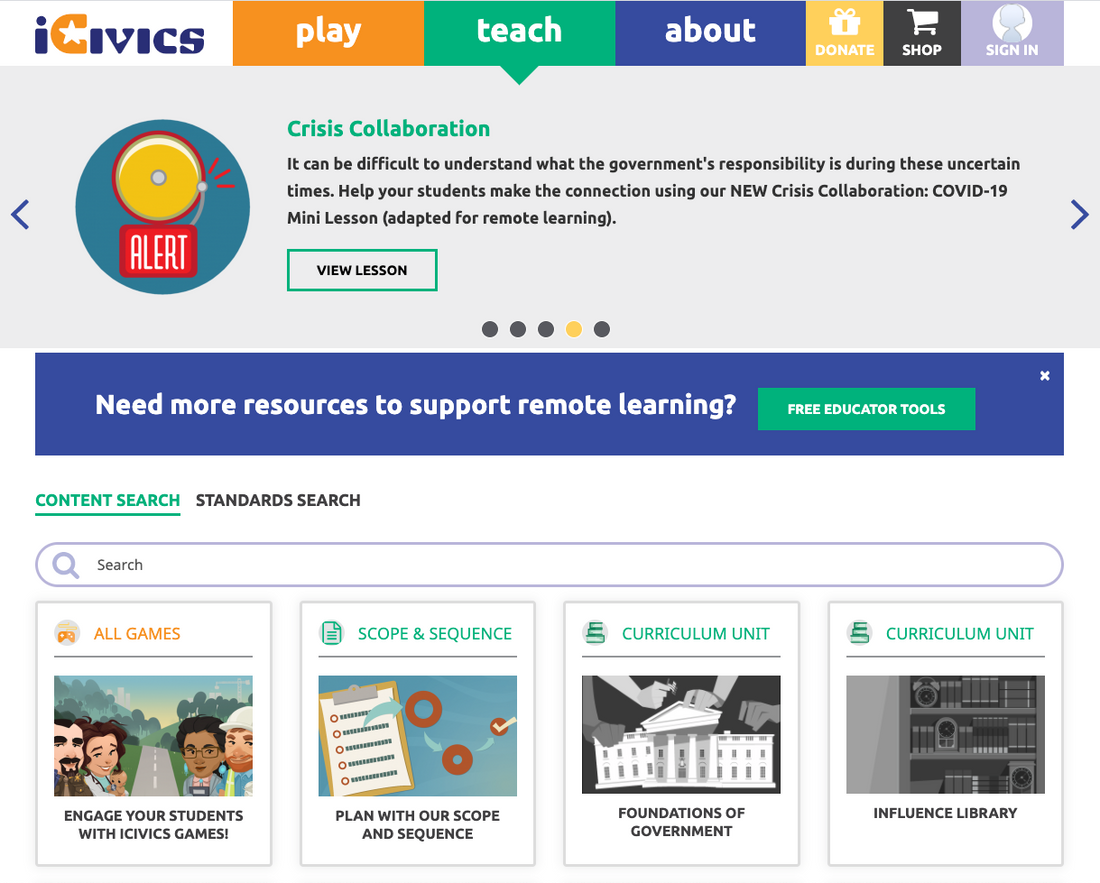 iCivics – Games & Learning